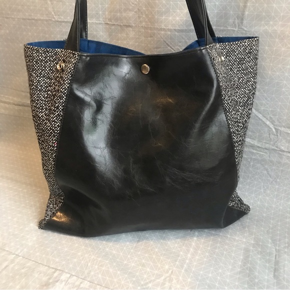 Crystalyn Kae | Bags | Crystalyn Kae Black Tweed Metier Tote | Poshmark